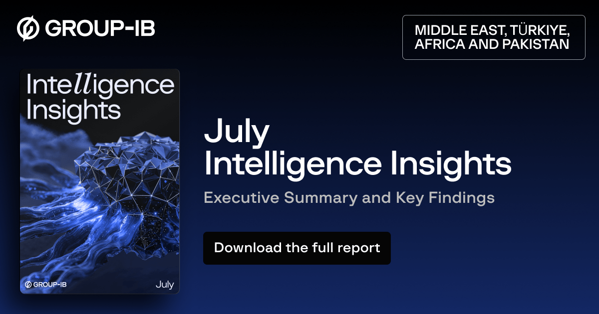 META & Pakistan Intelligence Insights Report, July 2025 | Group-IB